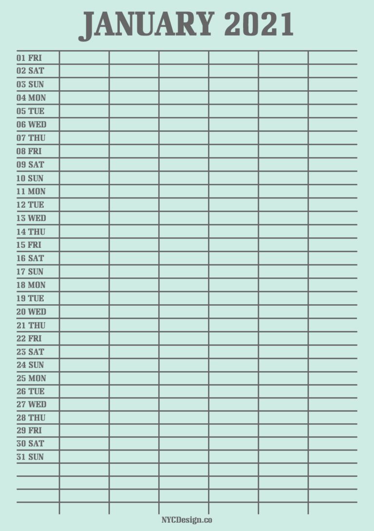 2021 Monthly Calendars, Planners, Printable Free, Beige – Planners for ...