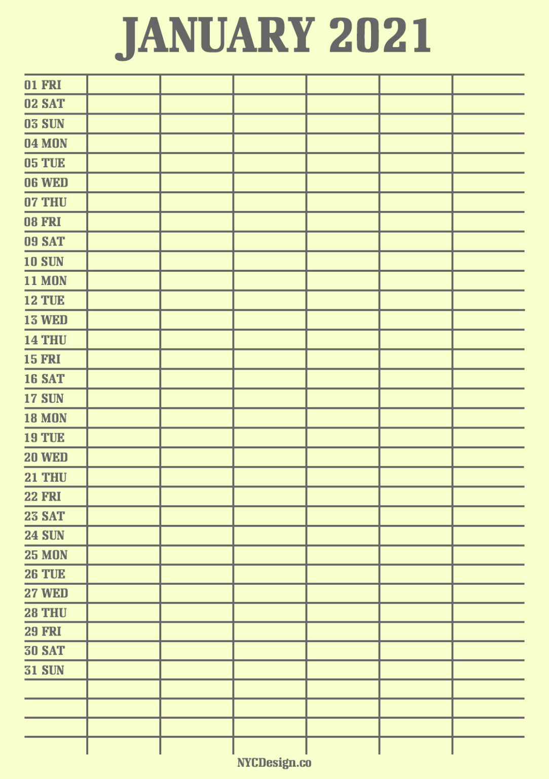 2021 Monthly Calendars, Planners, Printable Free, Turquoise – Planners ...