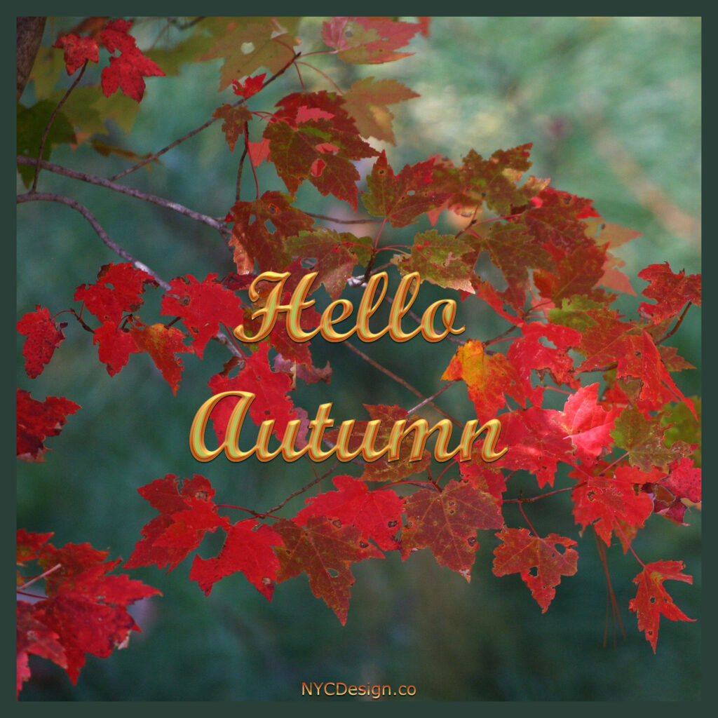 Hello Autumn Images, Captions & Quotes – NYCDesign.co: Printable Things