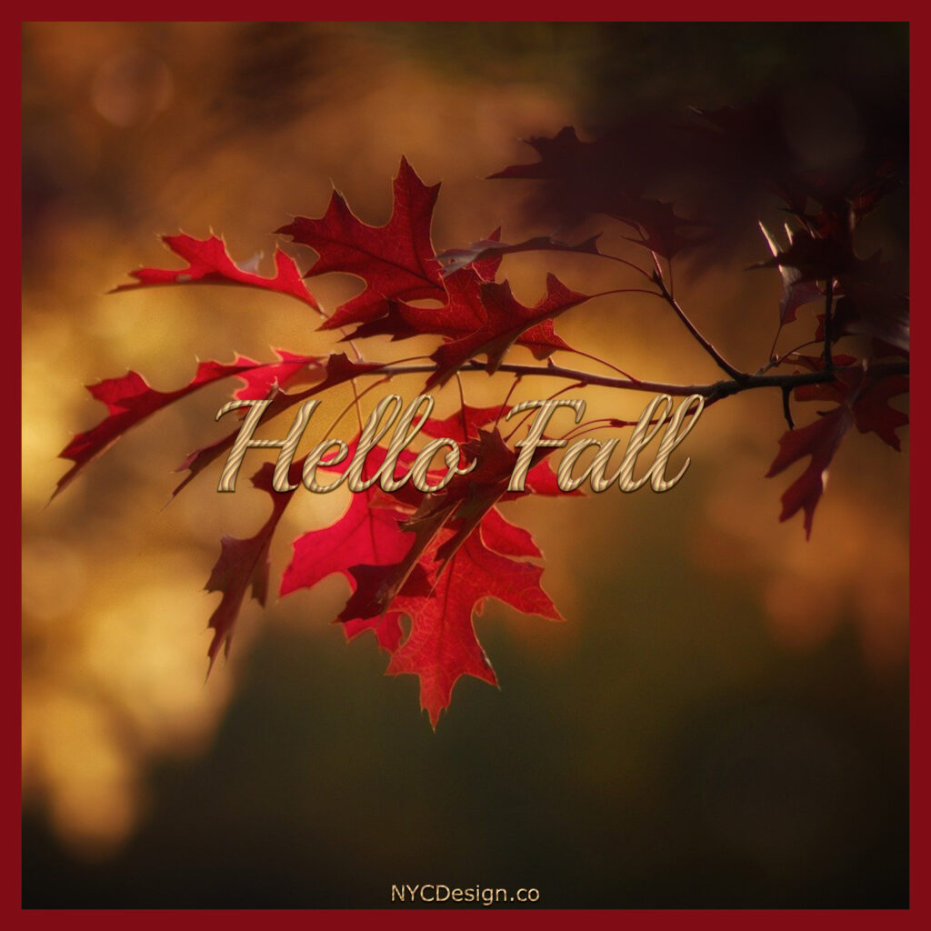Hello Fall Images, Captions & Quotes – NYCDesign.co: Printable Things