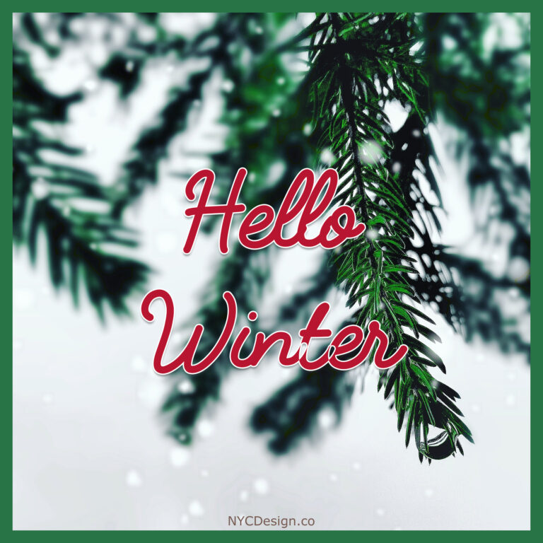 Hello Winter Images, Captions & Quotes – NYCDesign.co: Printable Things