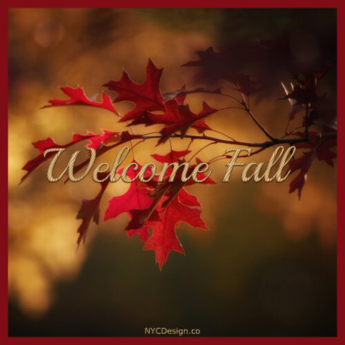 Welcome Fall Images, Captions & Quotes – NYCDesign.co: Printable Things