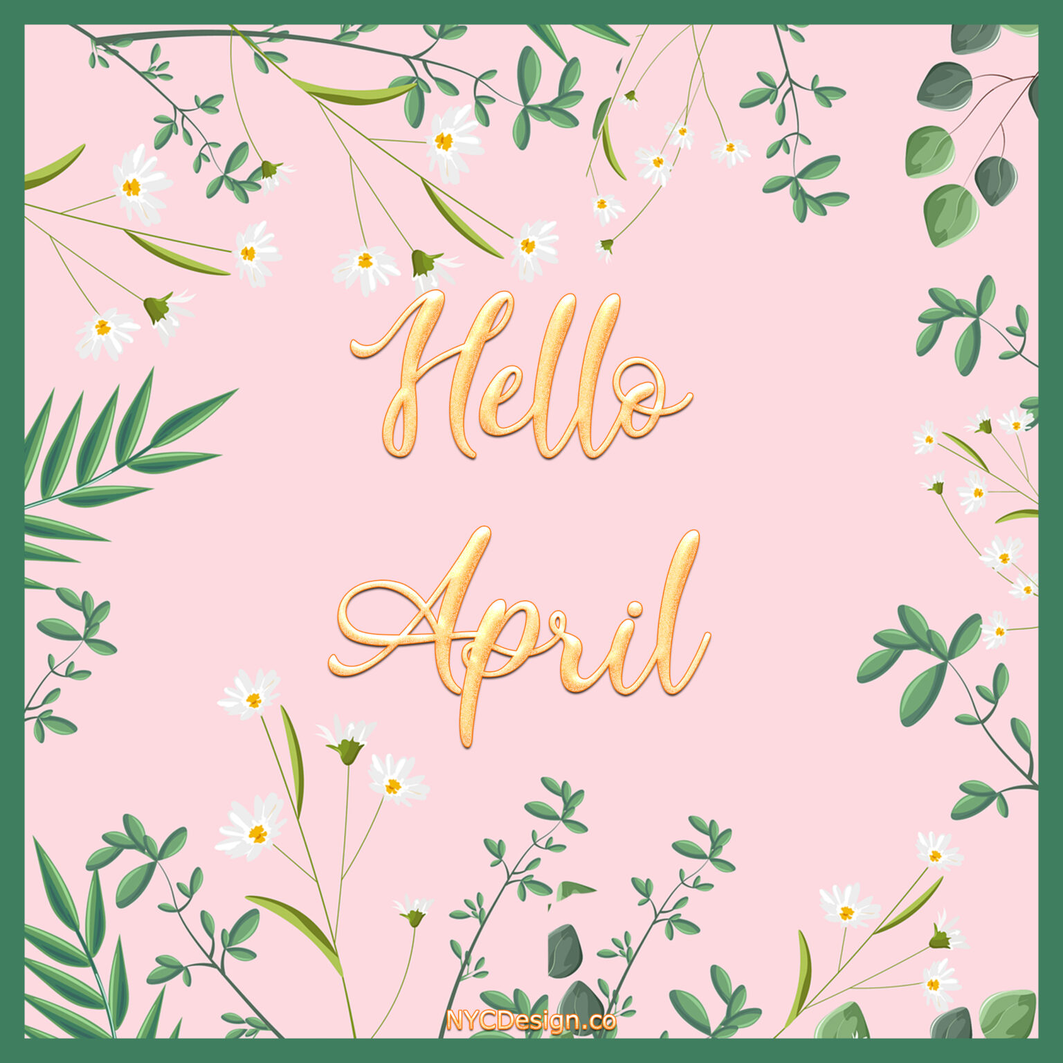 Hello April Images for Instagram and Facebook – NYCDesign.co: Printable ...