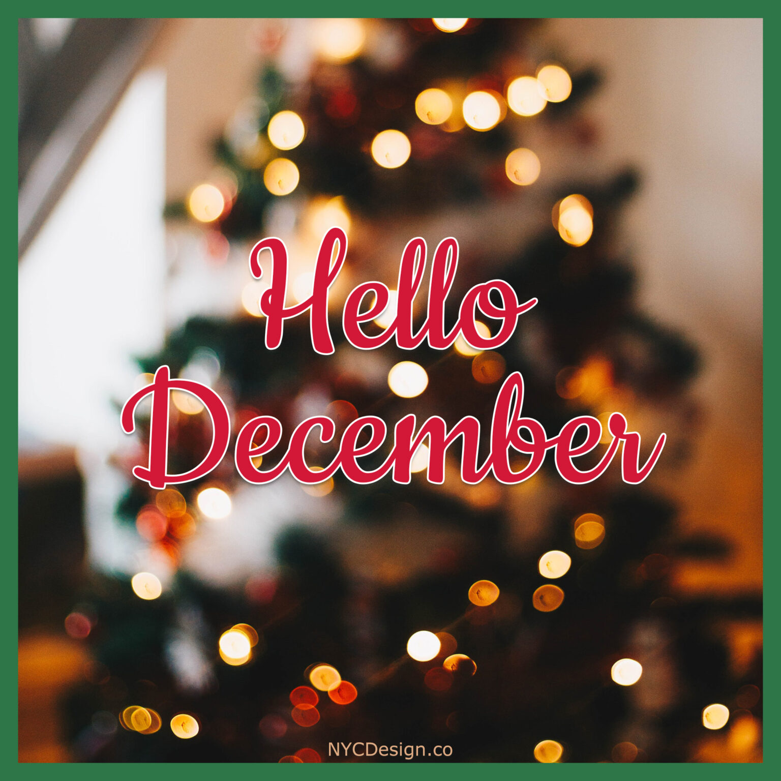 Hello December Images for Instagram and Facebook – NYCDesign.co ...