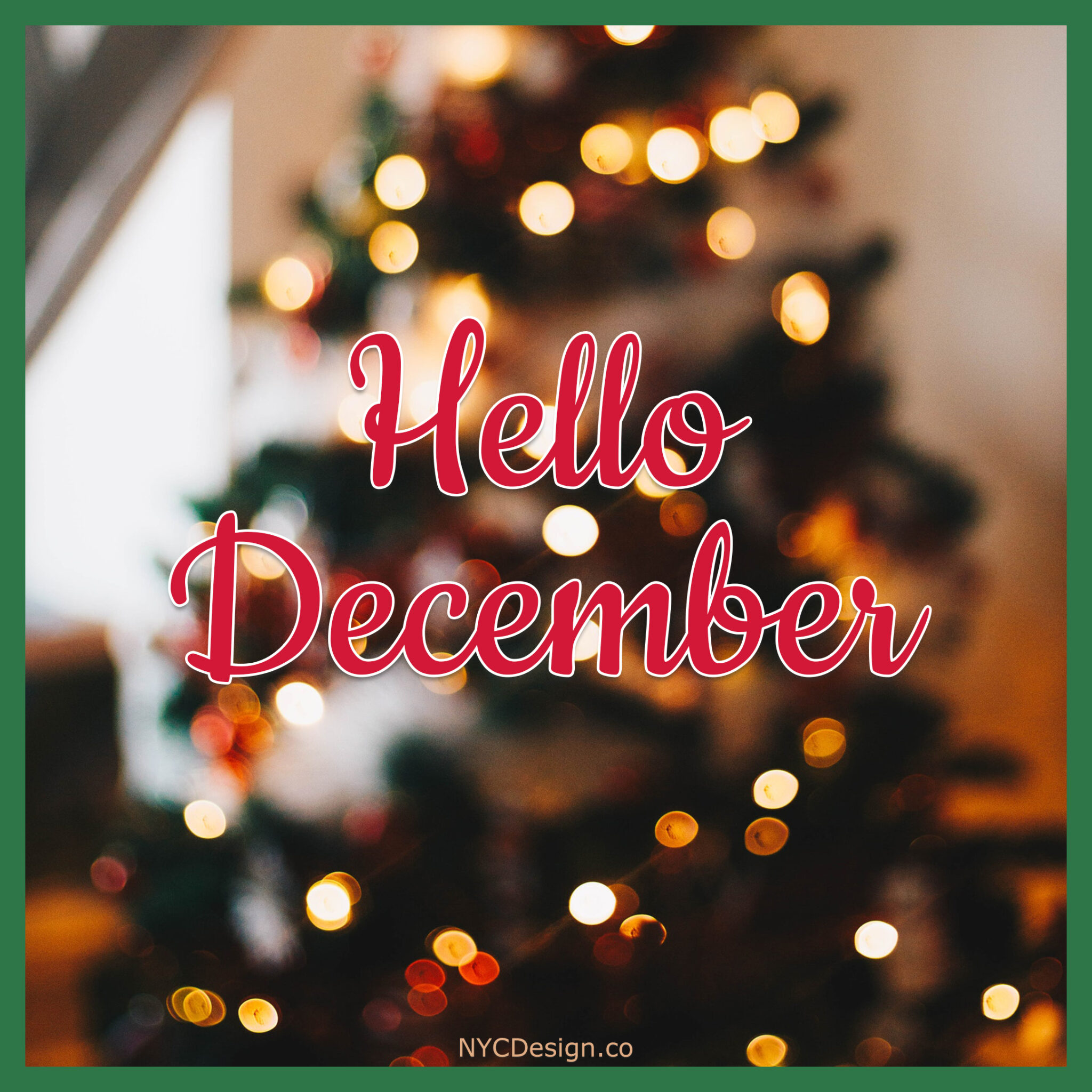 Hello December Images for Instagram and Facebook – NYCDesign.co ...