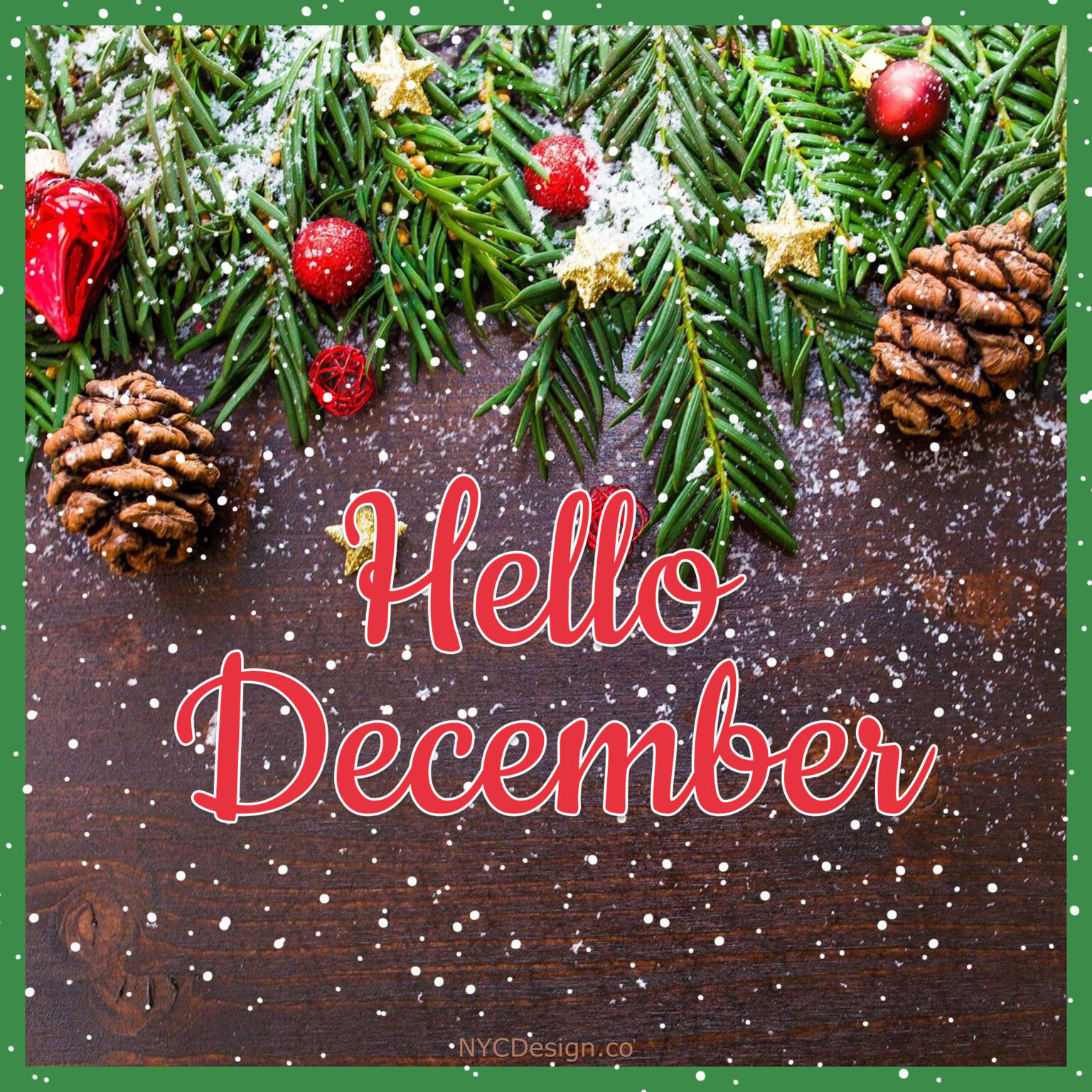 Hello December Images for Instagram and Facebook – NYCDesign.co ...