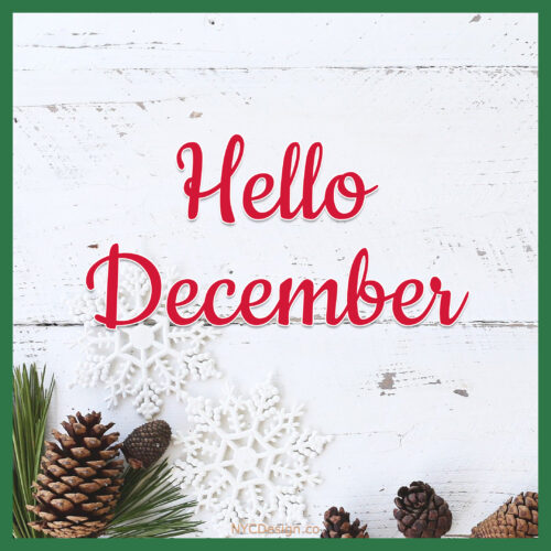 Hello December Images for Instagram and Facebook – NYCDesign.co ...