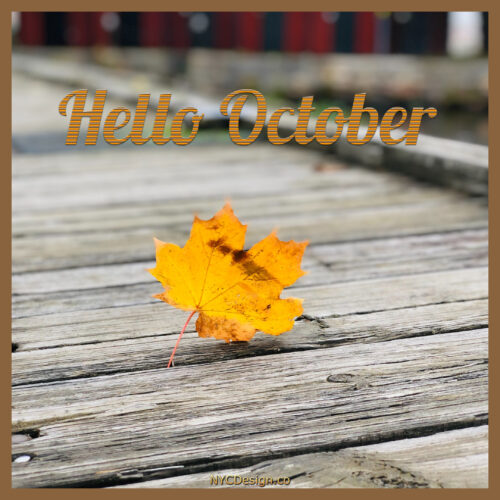 Hello October Images for Instagram and Facebook – NYCDesign.co ...