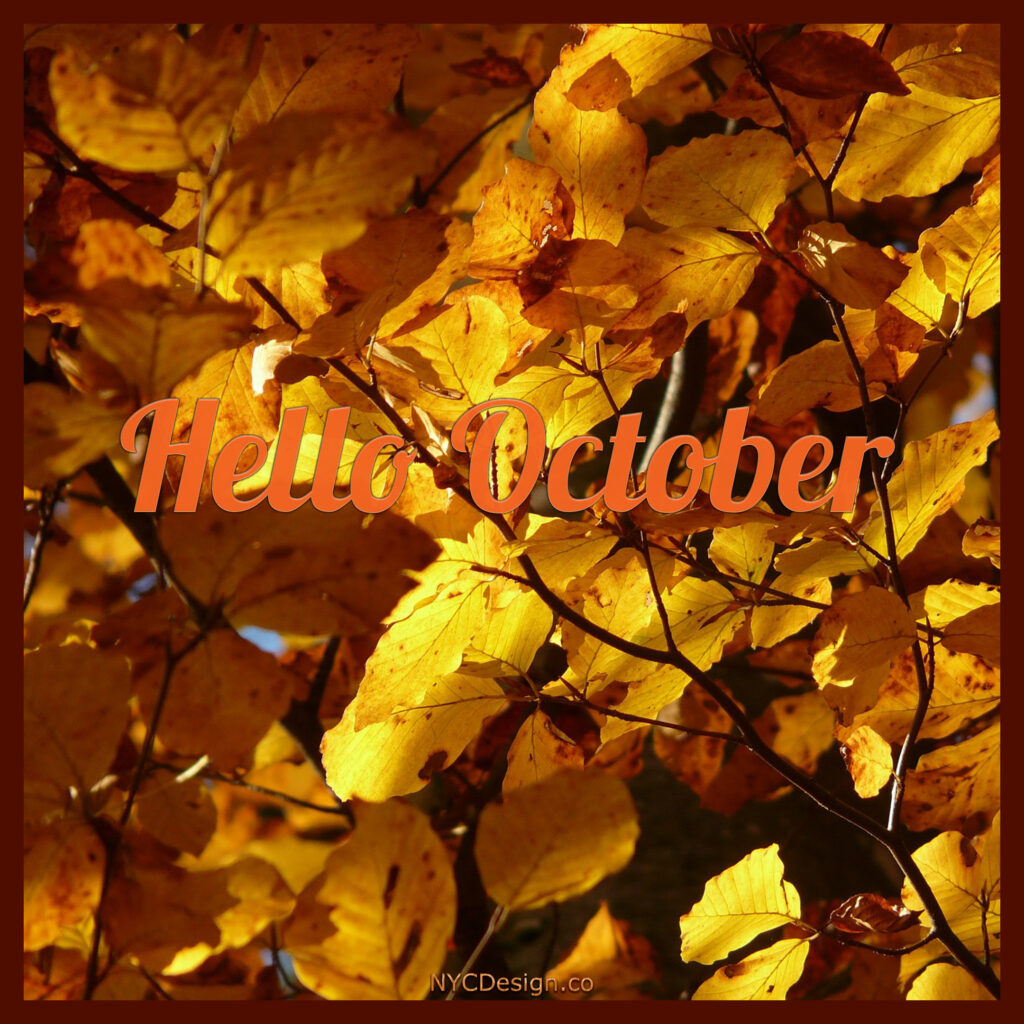 Hello October Images for Instagram and Facebook – NYCDesign.co ...