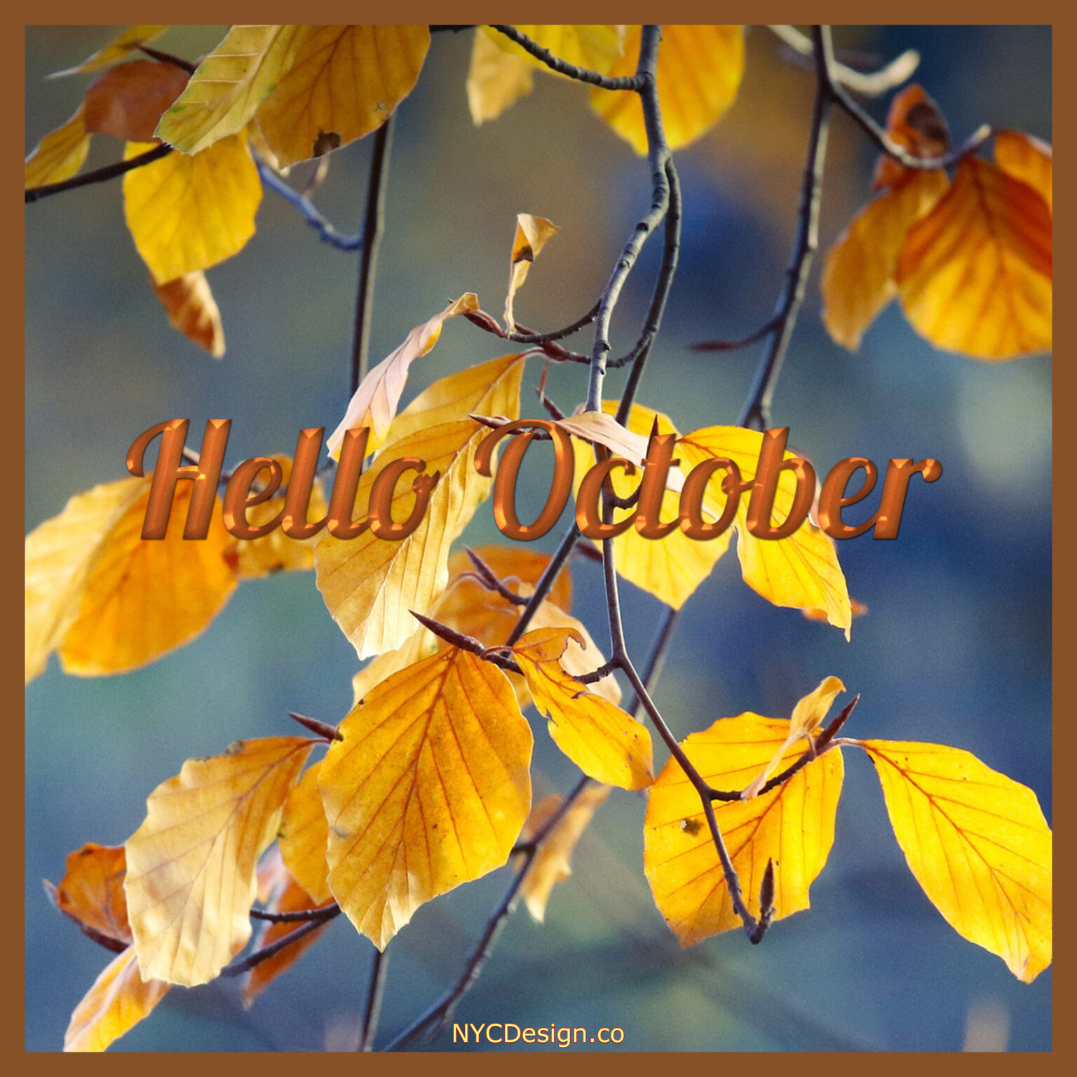 Hello October Images for Instagram and Facebook – NYCDesign.co ...