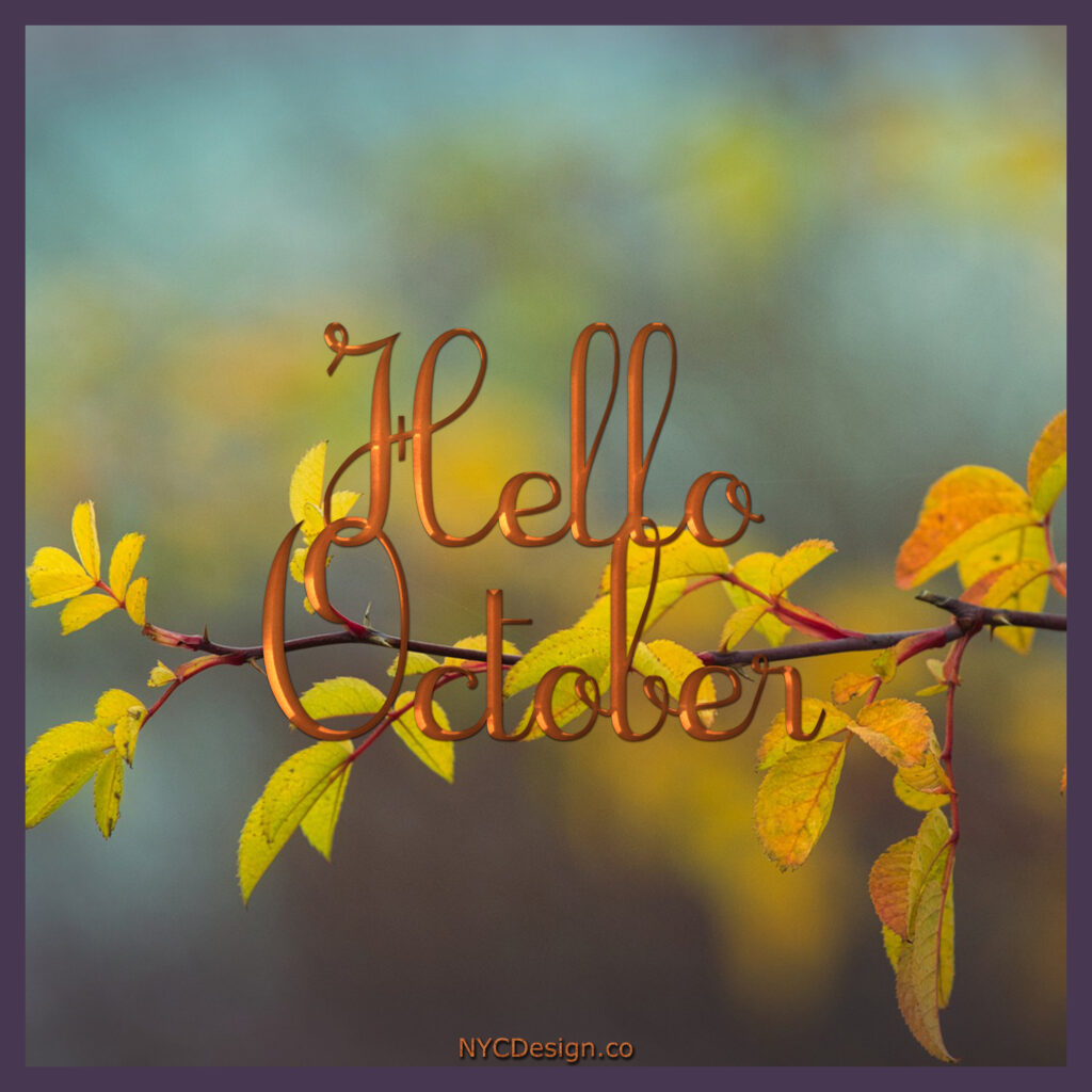 Hello October Images for Instagram and Facebook – NYCDesign.co ...