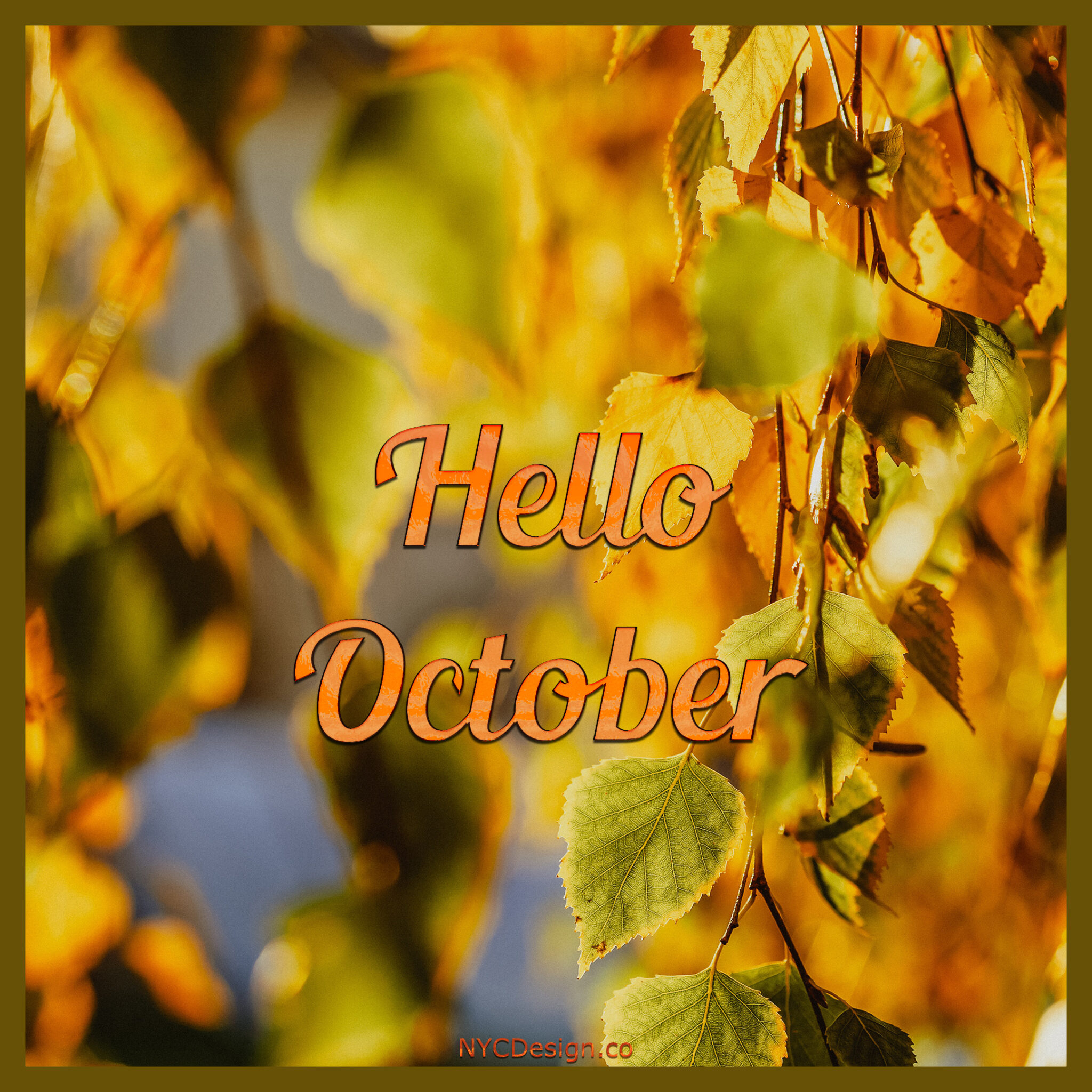 Hello October Images for Instagram and Facebook – NYCDesign.co ...