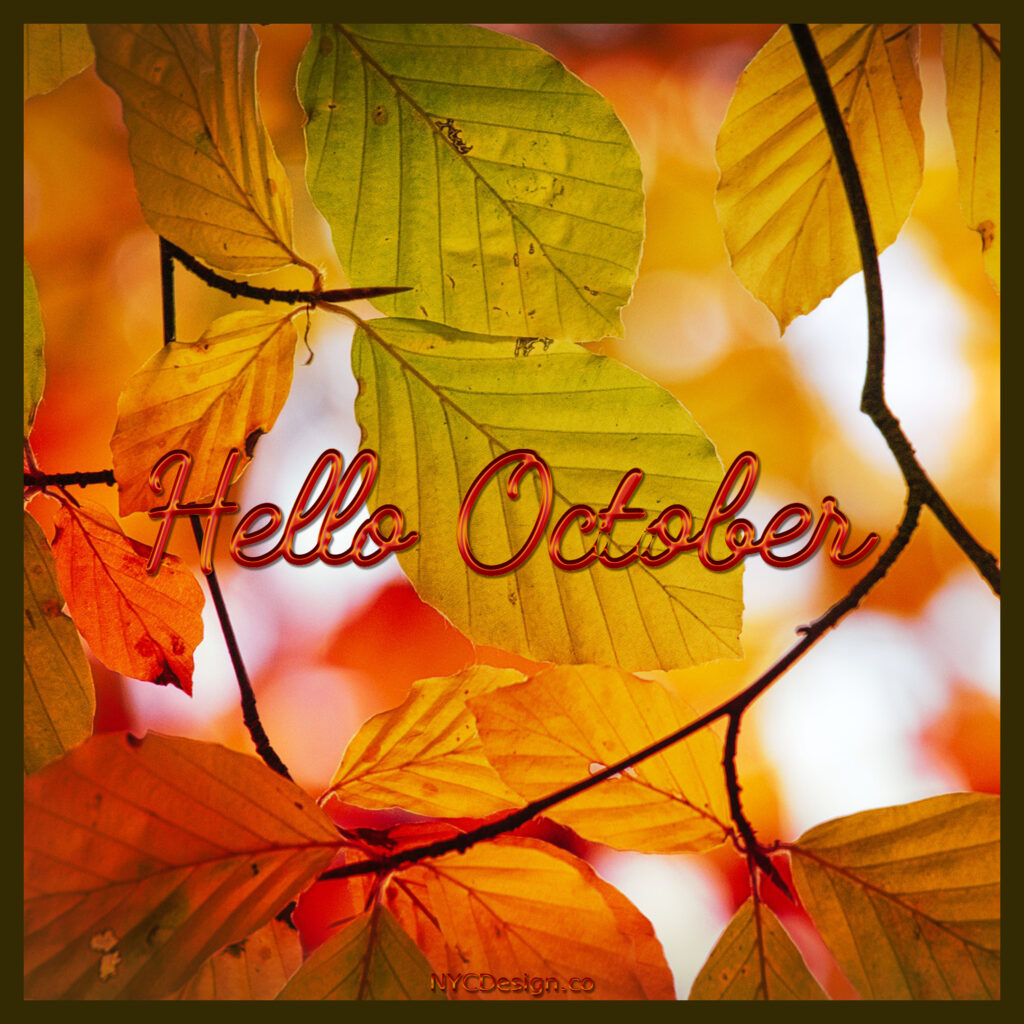 Hello October Images for Instagram and Facebook – NYCDesign.co ...