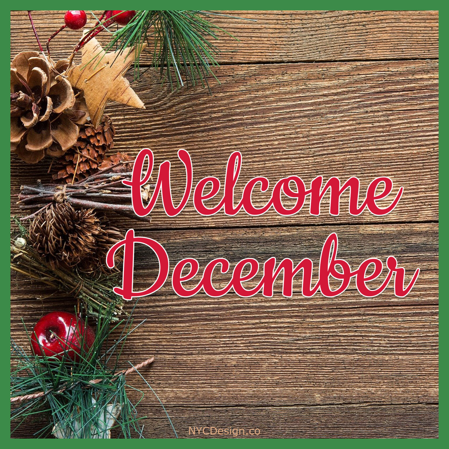 Welcome December Images for Instagram and Facebook – NYCDesign.co ...
