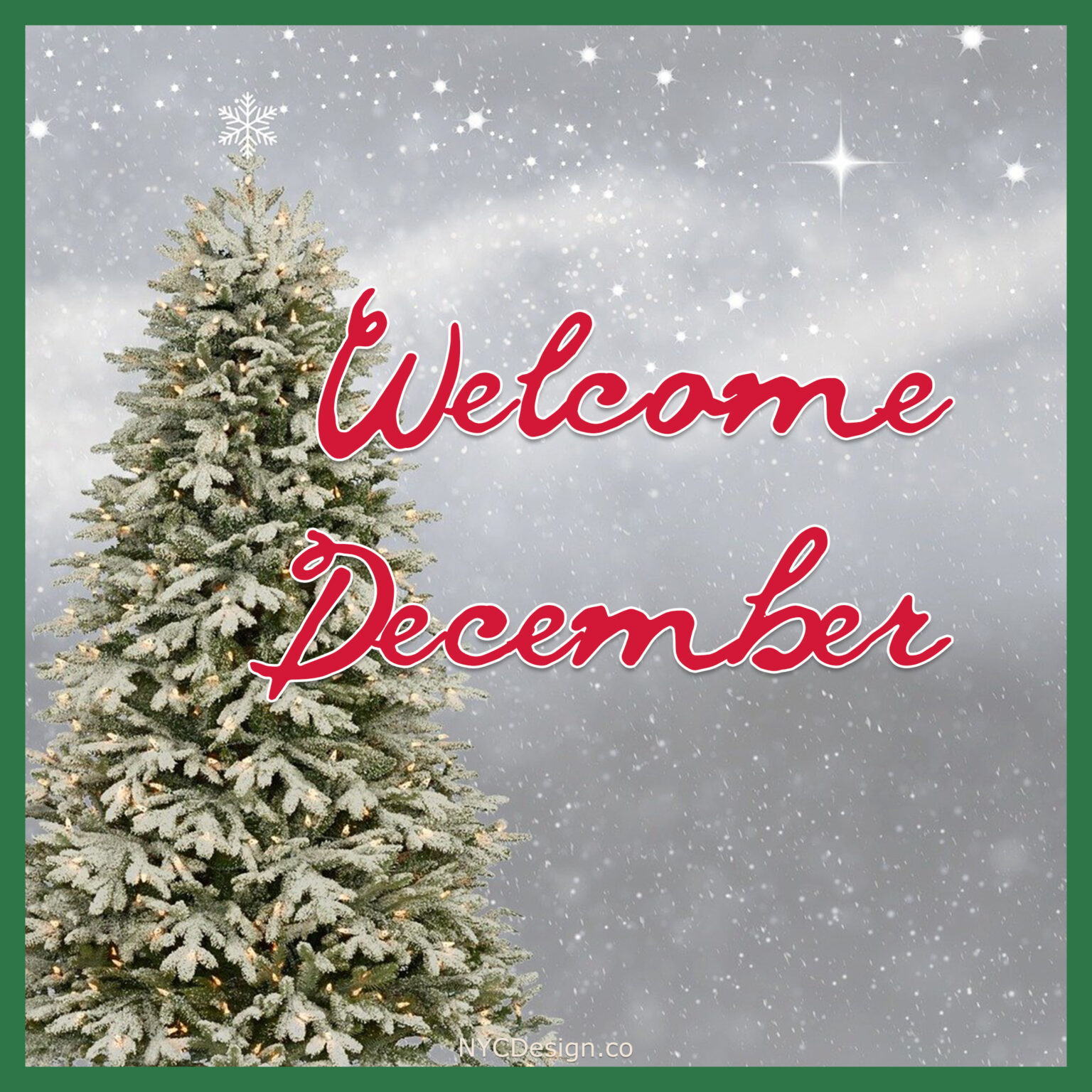 Welcome December Images for Instagram and Facebook – NYCDesign.co ...