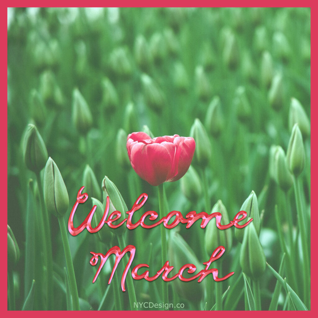 Welcome March Images for Instagram and Facebook – NYCDesign.co ...