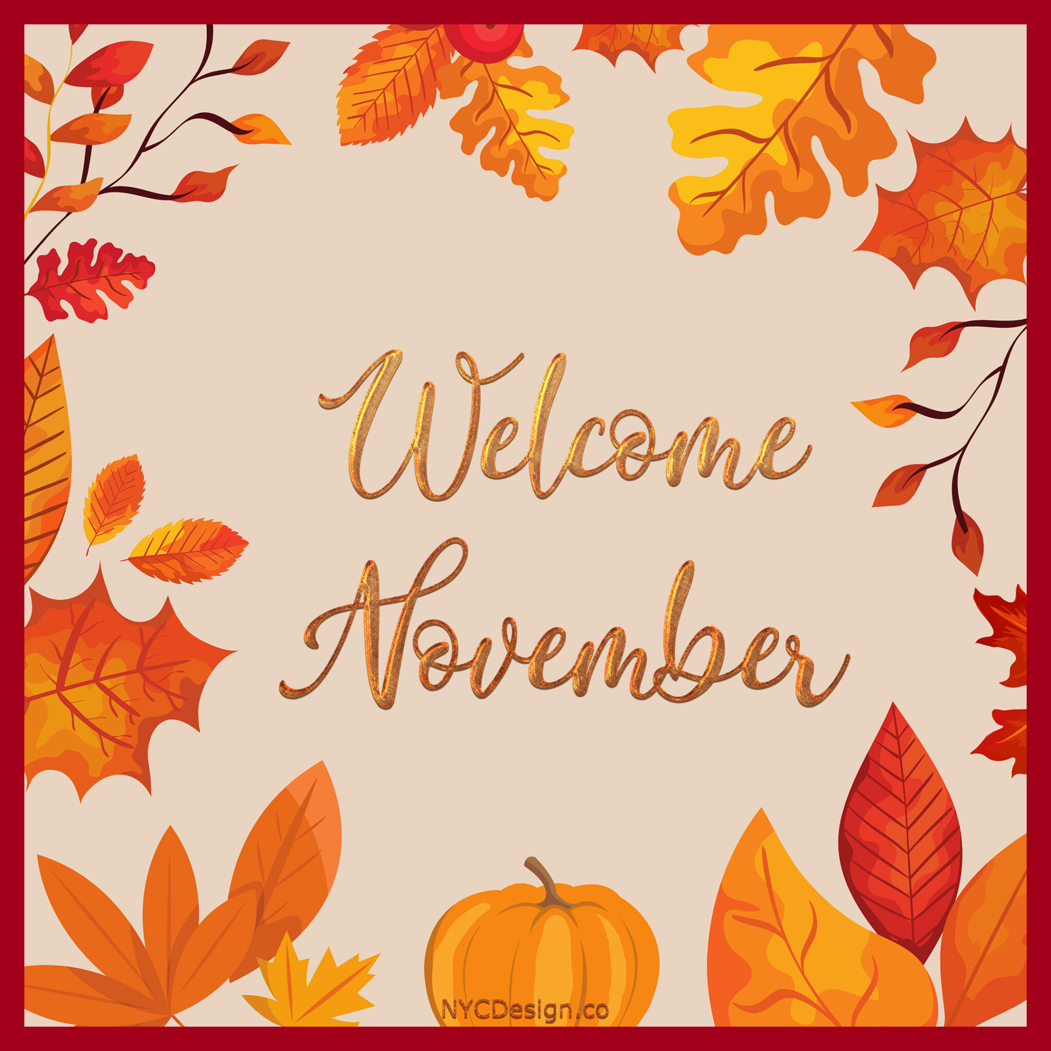 Welcome November Images for Instagram and Facebook – NYCDesign.co ...