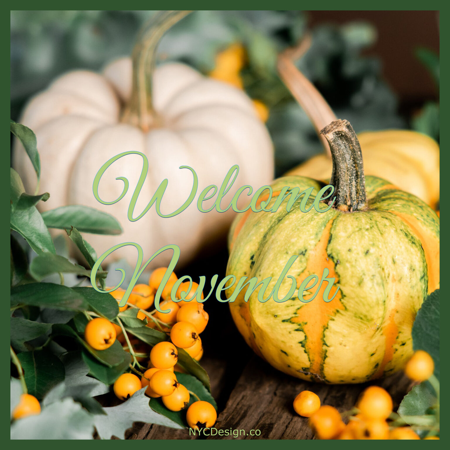 Welcome November Images for Instagram and Facebook – NYCDesign.co ...