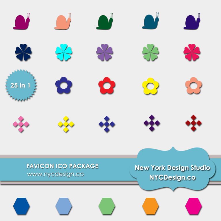 Favicon Icon Package 1 – NYCDesign.co: Printable Things