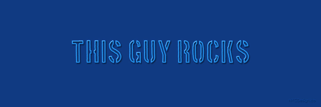 Twitter Headers, Covers – This Guy Rocks, Blue – NYCDesign.co ...