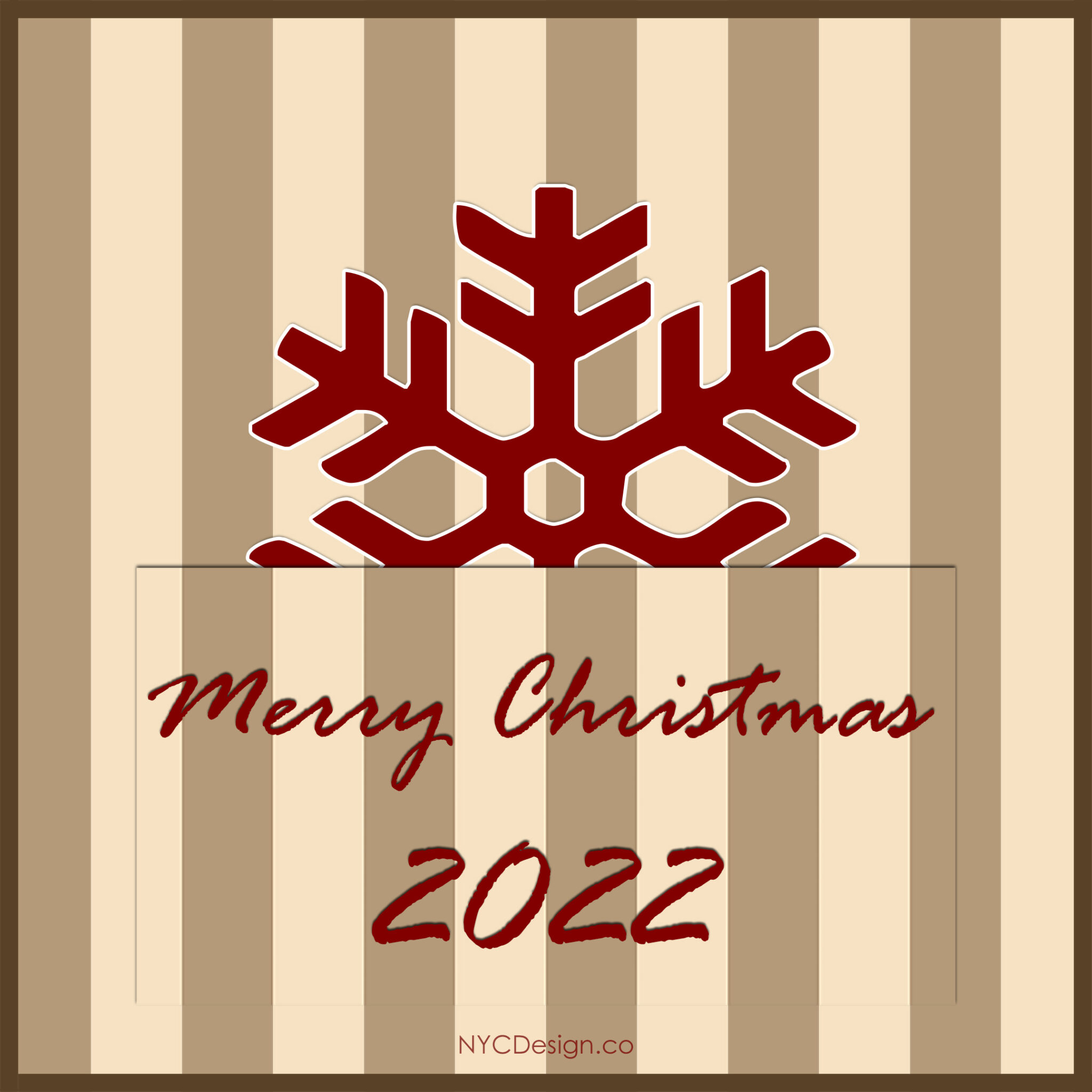 Christmas Card 2022 Merry Christmas Card Free Printable Big Red 