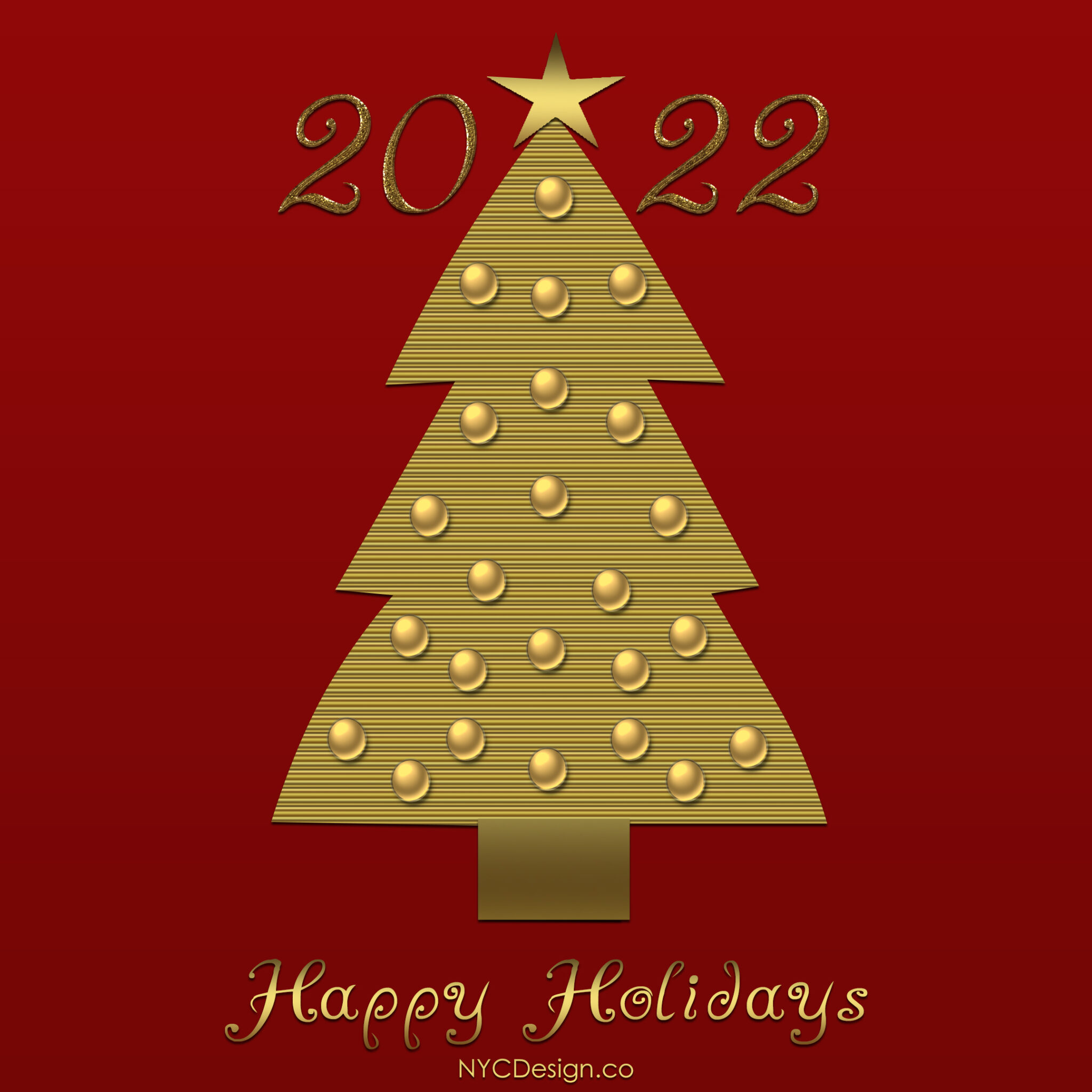 Holiday Card 2022 Free Printable Golden Christmas Tree NYCDesign holiday-card-2022-free-printable-golden-christmas-tree-nycdesign