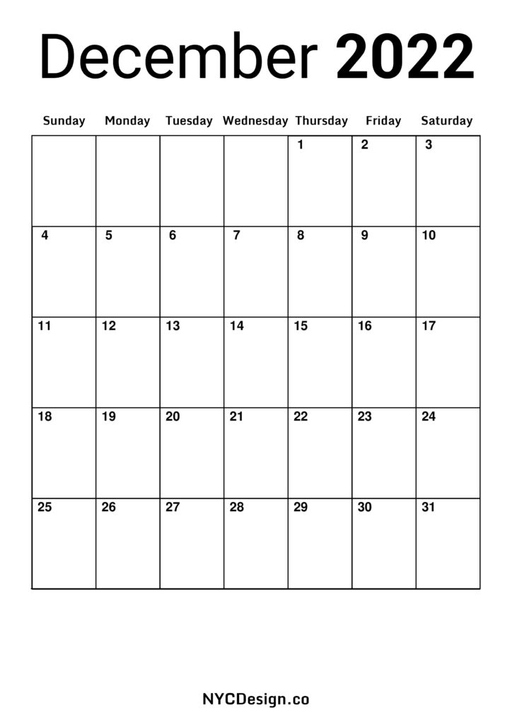 2022 Monthly Calendar & Planner, Modern Printable Free, Vertical ...