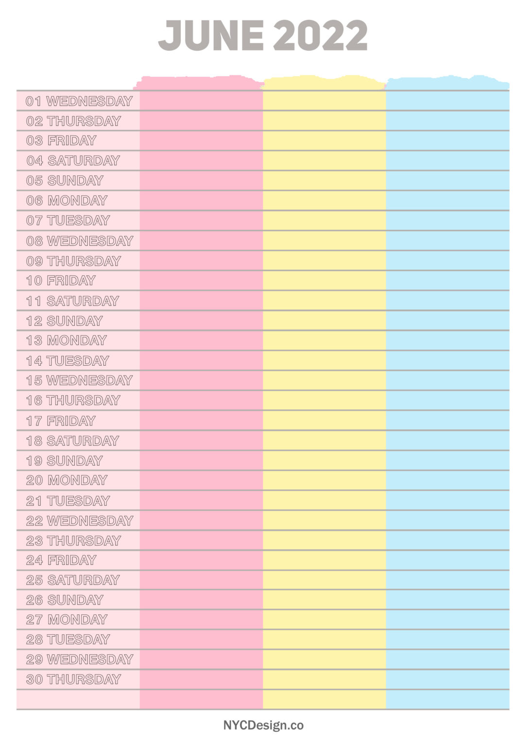 2022 Monthly Calendars, Planners, Printable Free – Daily Planners ...