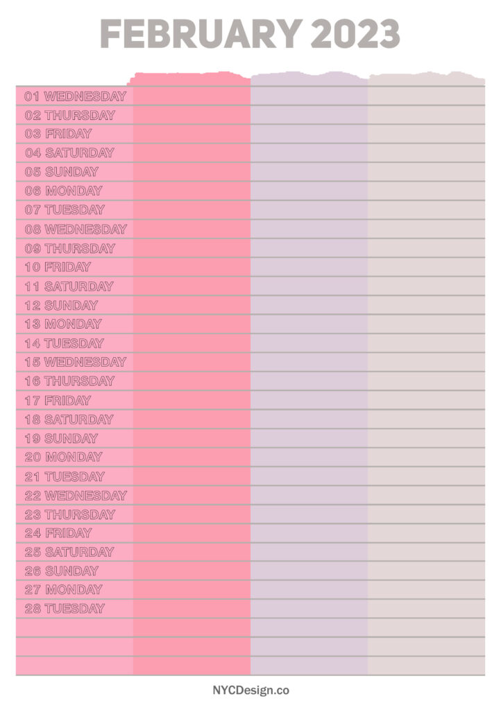 2023 Monthly Calendars, Planners, Printable Free – Daily Planners ...
