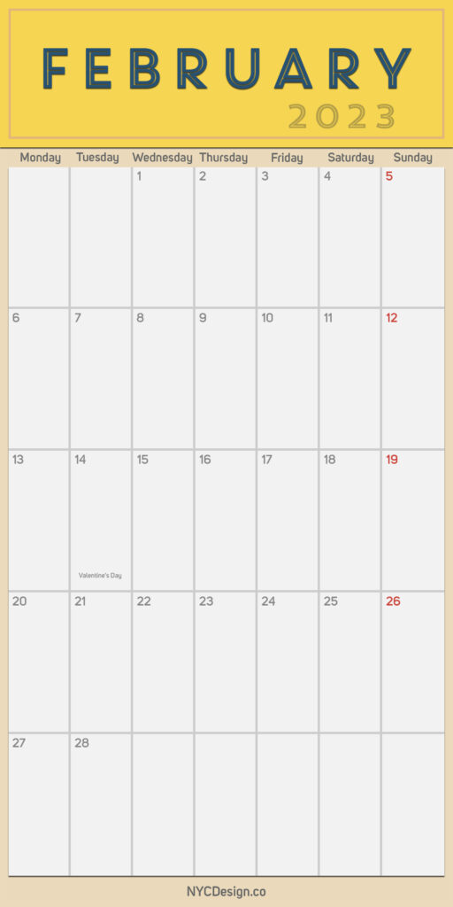 2023 February – Monthly Calendar with UK Holidays, Planner, Printable ...