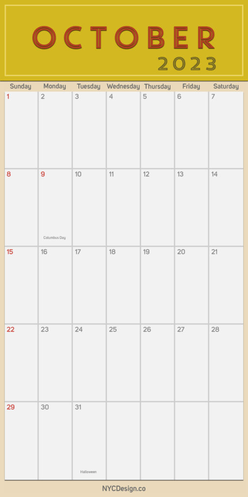 2023 October – Monthly Calendar with US Holidays, Planner, Printable ...