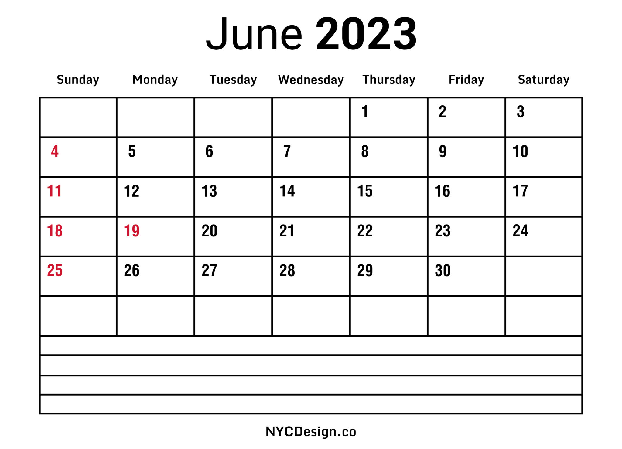 2023 Monthly Calendar & Planner with US Holidays, Modern Printable Free ...