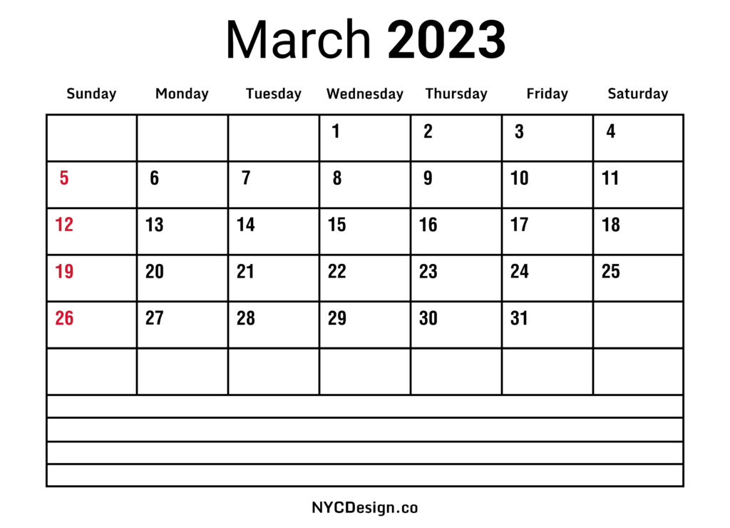 2023 Monthly Calendar & Planner with US Holidays, Modern Printable Free ...